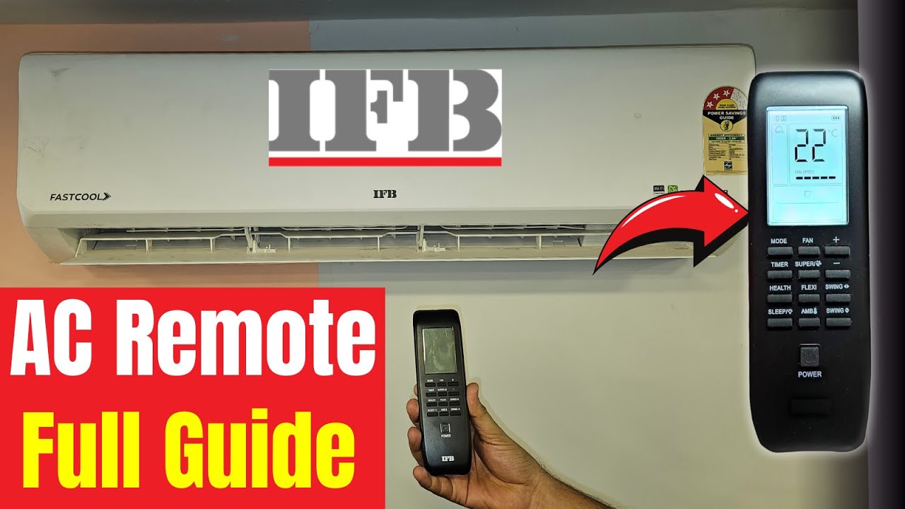 IFB AC Remote Functions Explained ⚡ How to Use IFB AC Remote ⚡ ifb ac ...