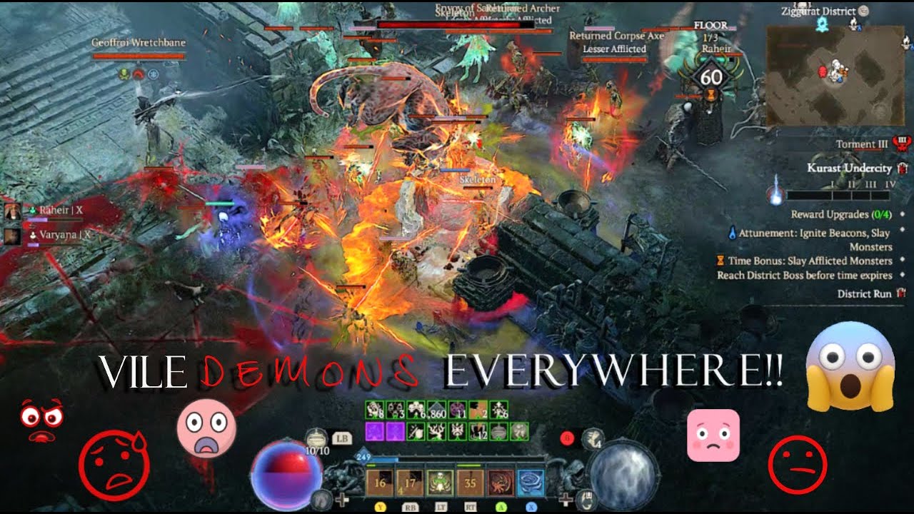 Diablo 4 Season 7 1st Kurast Undercity Rune Run with NEW RAKE BUILD ...