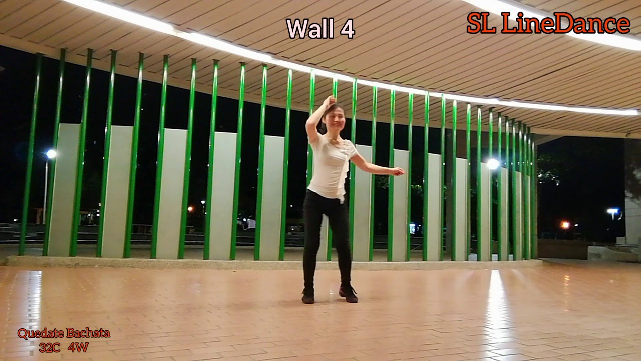 Quedate Bachata - Line Dance (Beginner Level) - YouTube