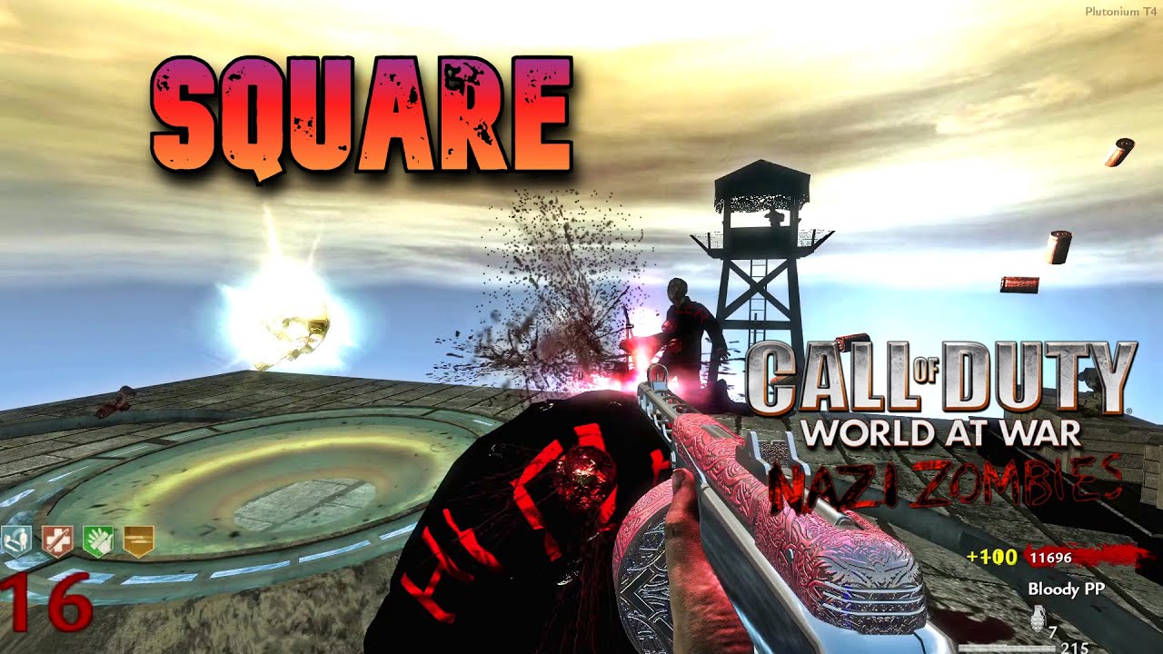 SQUARE CRAZY MAP | WAW ZOMBIES CUSTOM MAP - YouTube