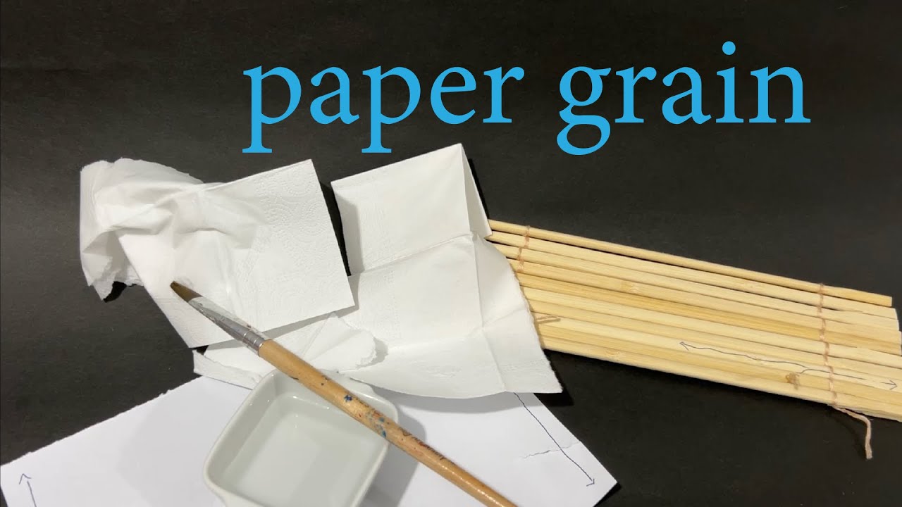 finding the direction of paper grain - YouTube