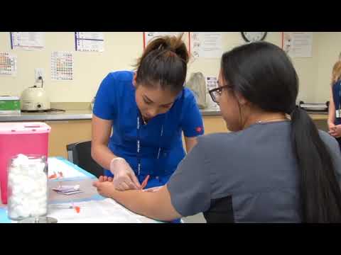 Medical Students Practice Intradermal Injections