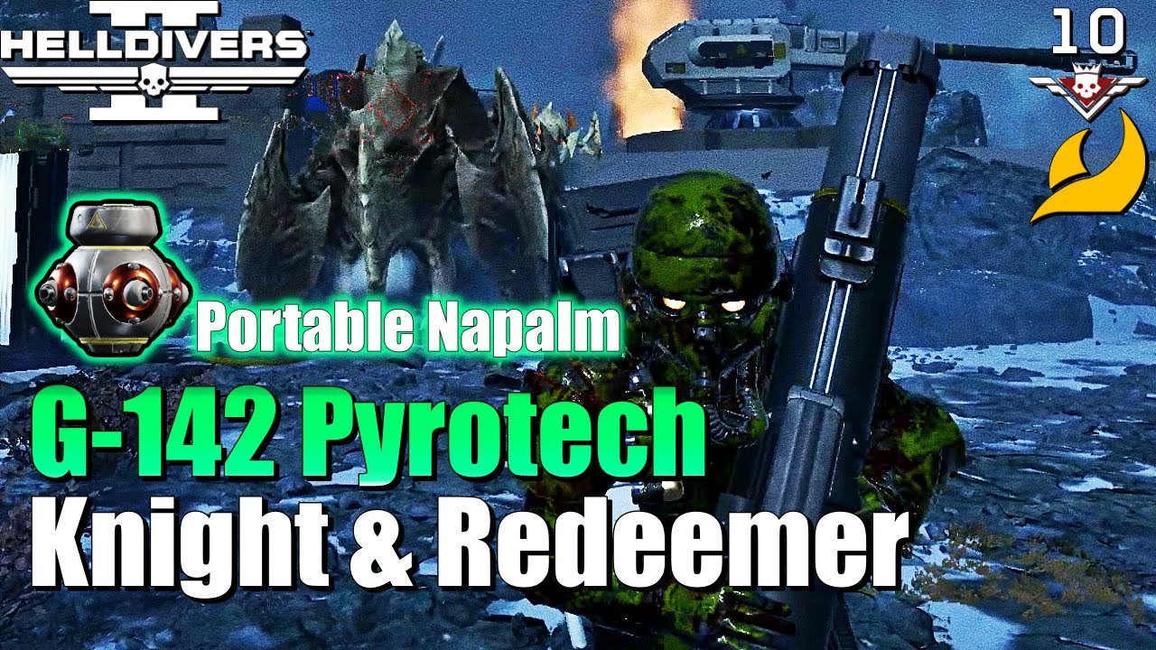 Helldivers 2 | Pyrotech's like Portable Napalm Barrage (No commentary ...
