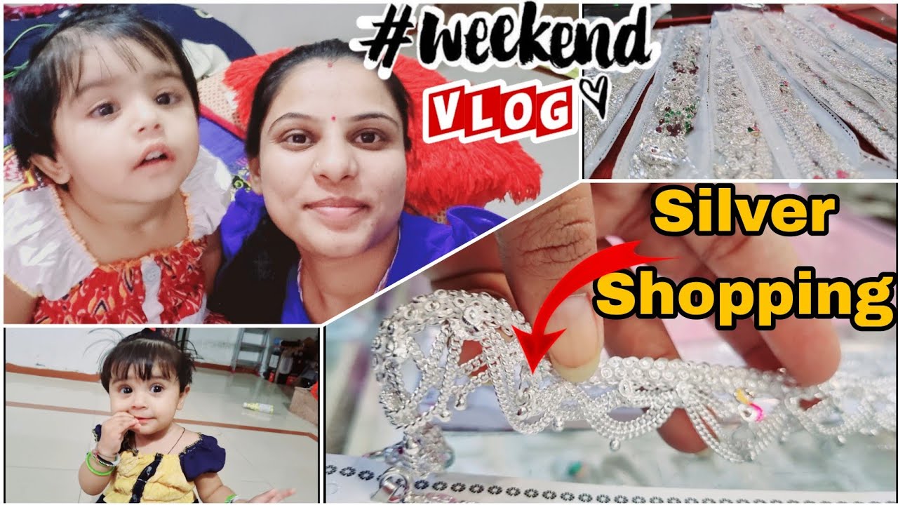 Weekend Vlog Silver Payal Shopping - YouTube