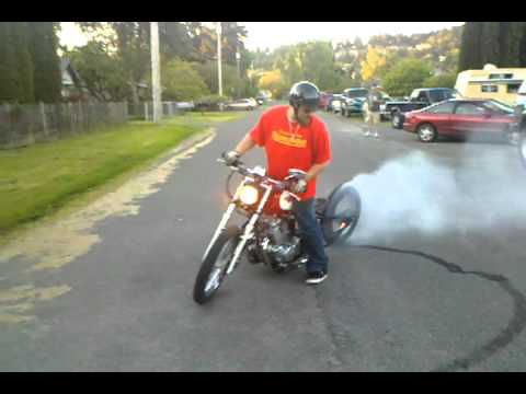 Best chopper burnout ever - YouTube