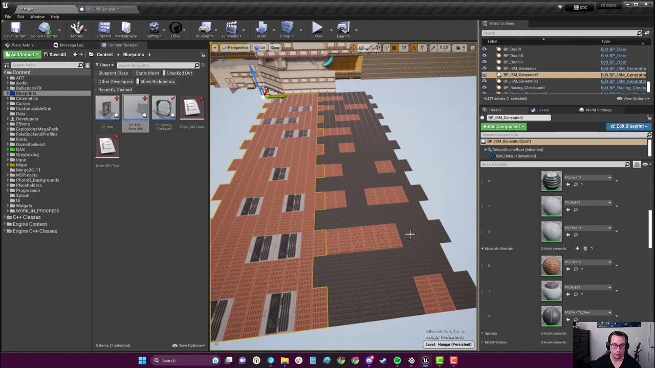 Unreal Engine Instanced Static Mesh Generator - YouTube