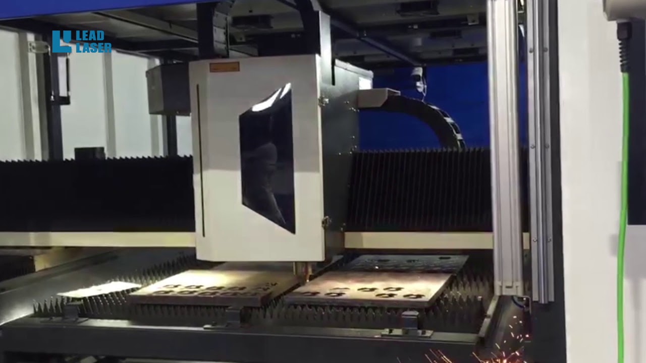 15KW laser cutting machine for thick metal material - YouTube