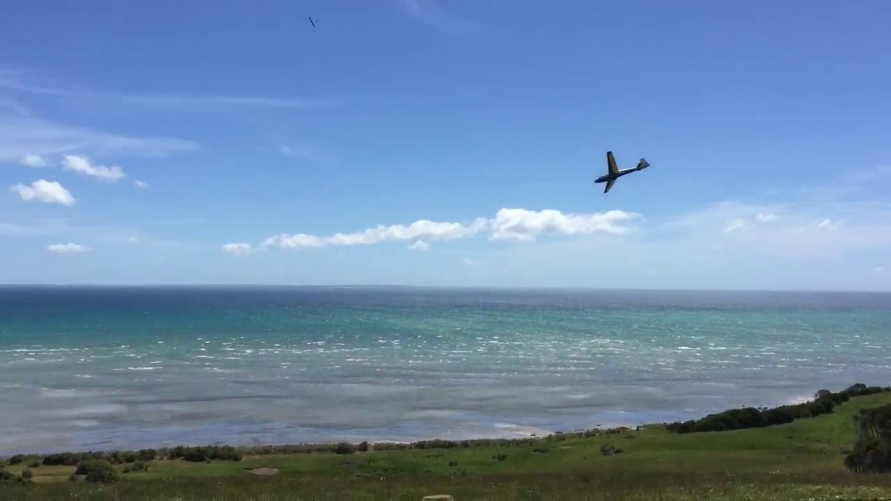 Mike Adams and his Giant scale RC K13 Glider at Stanley November 23 ...