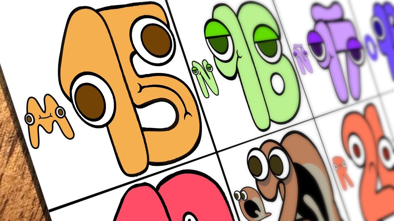 Drawing SPANISH Alphabet Lore but NUMBER LORE (15-28) / How to draw ...