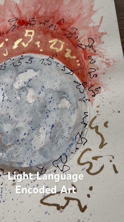 Solar Eclipse encoded art light language codes #lightlanguage # ...