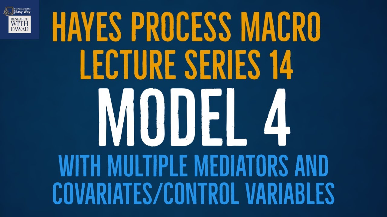 14. Hayes Process Macro Model 4 with Multiple Mediators and Covariates ...