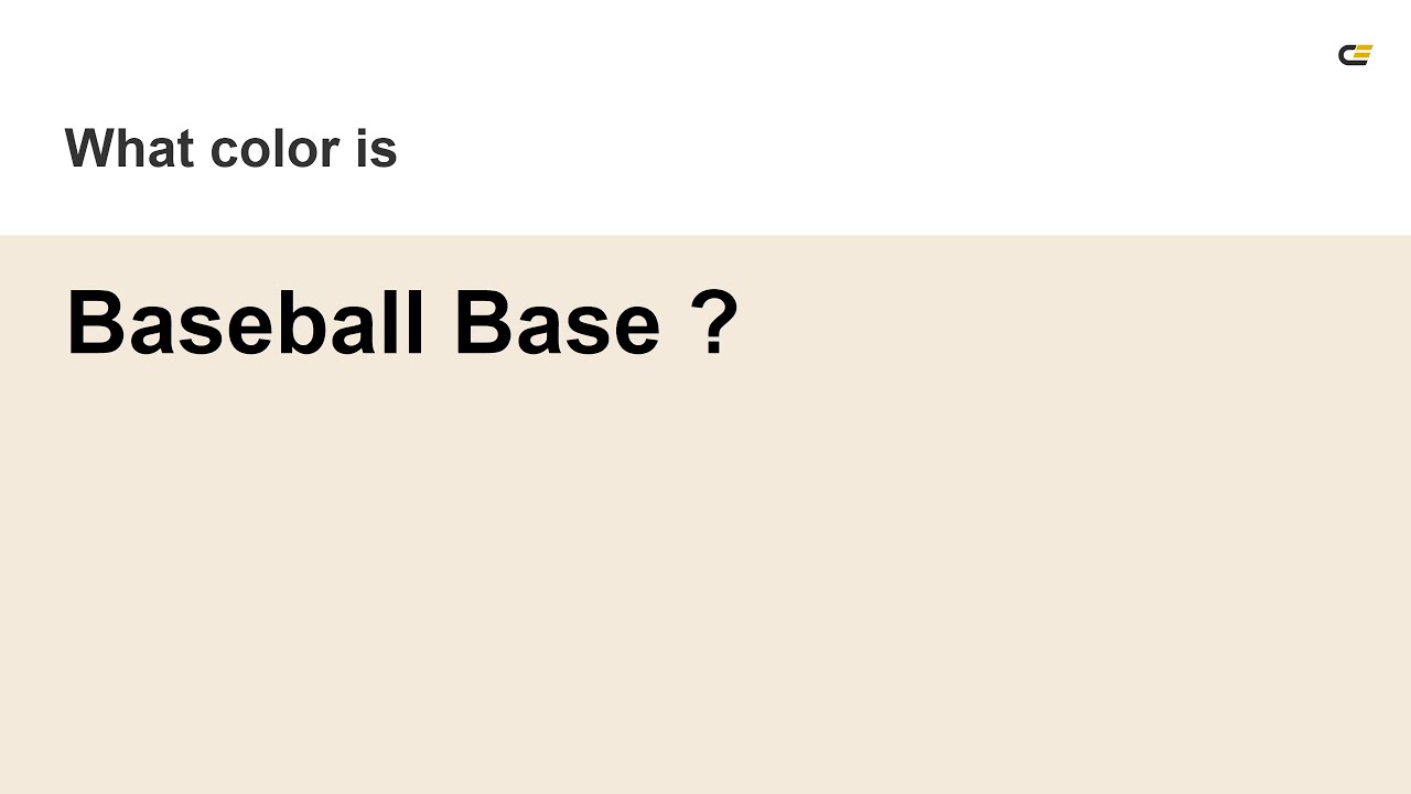 Baseball Base color #f4eadc hex Cool Orange color f4eadc - YouTube
