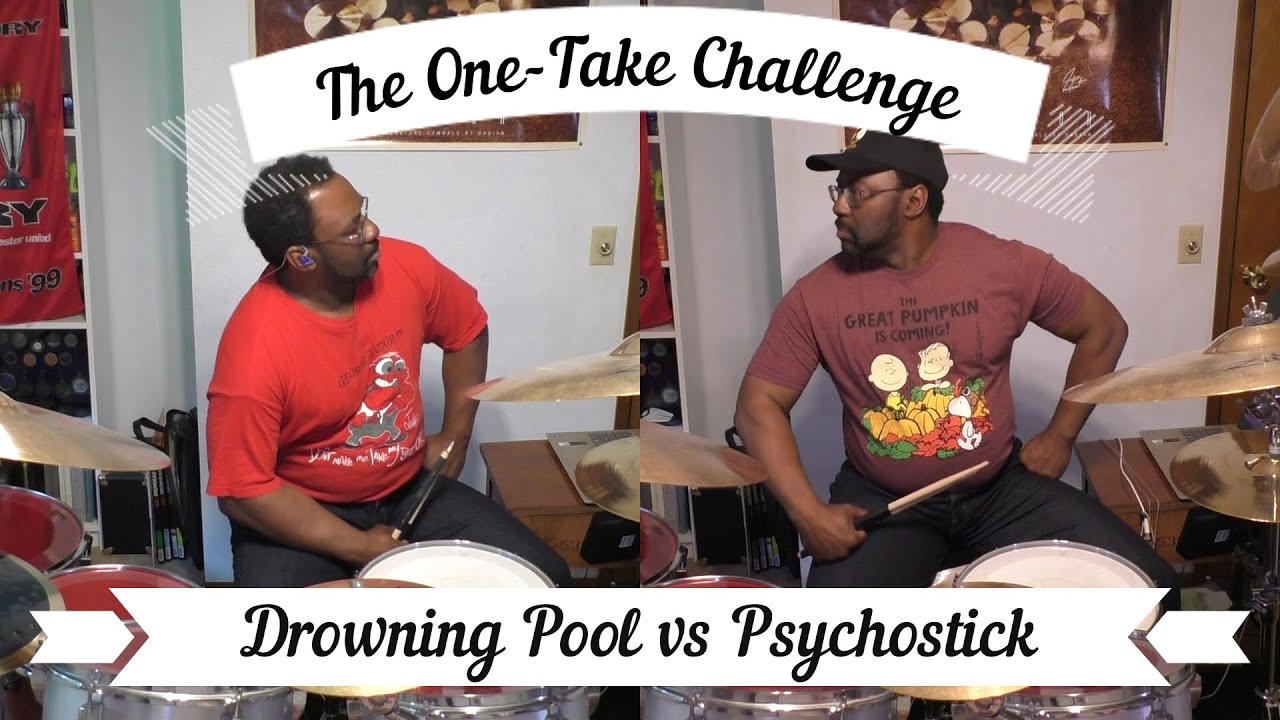 Psychostick - Count to 4 (Drowning Pool parody drum cover) - YouTube