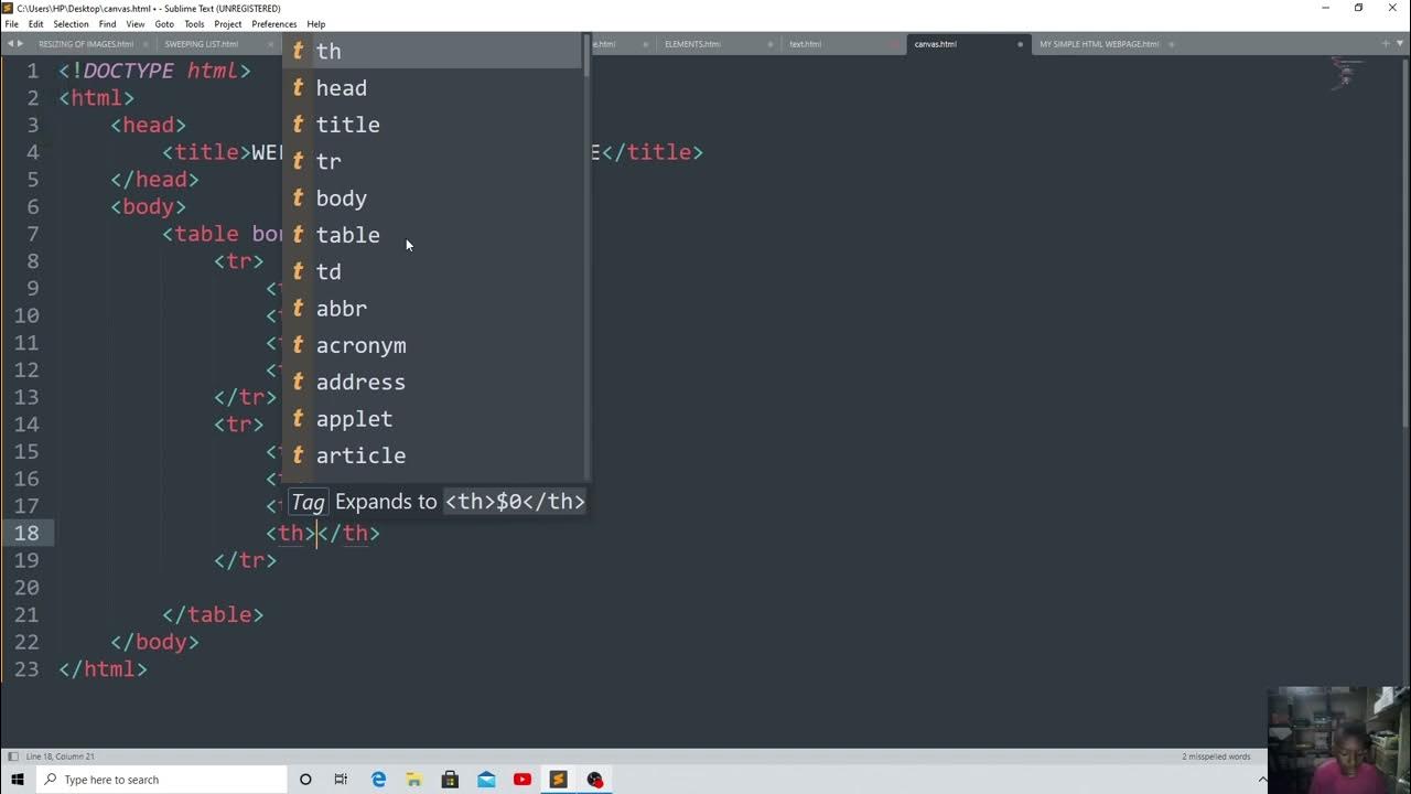 Html Table Tutorial Html Tutorial For Creating A Simple Styled Table Youtube