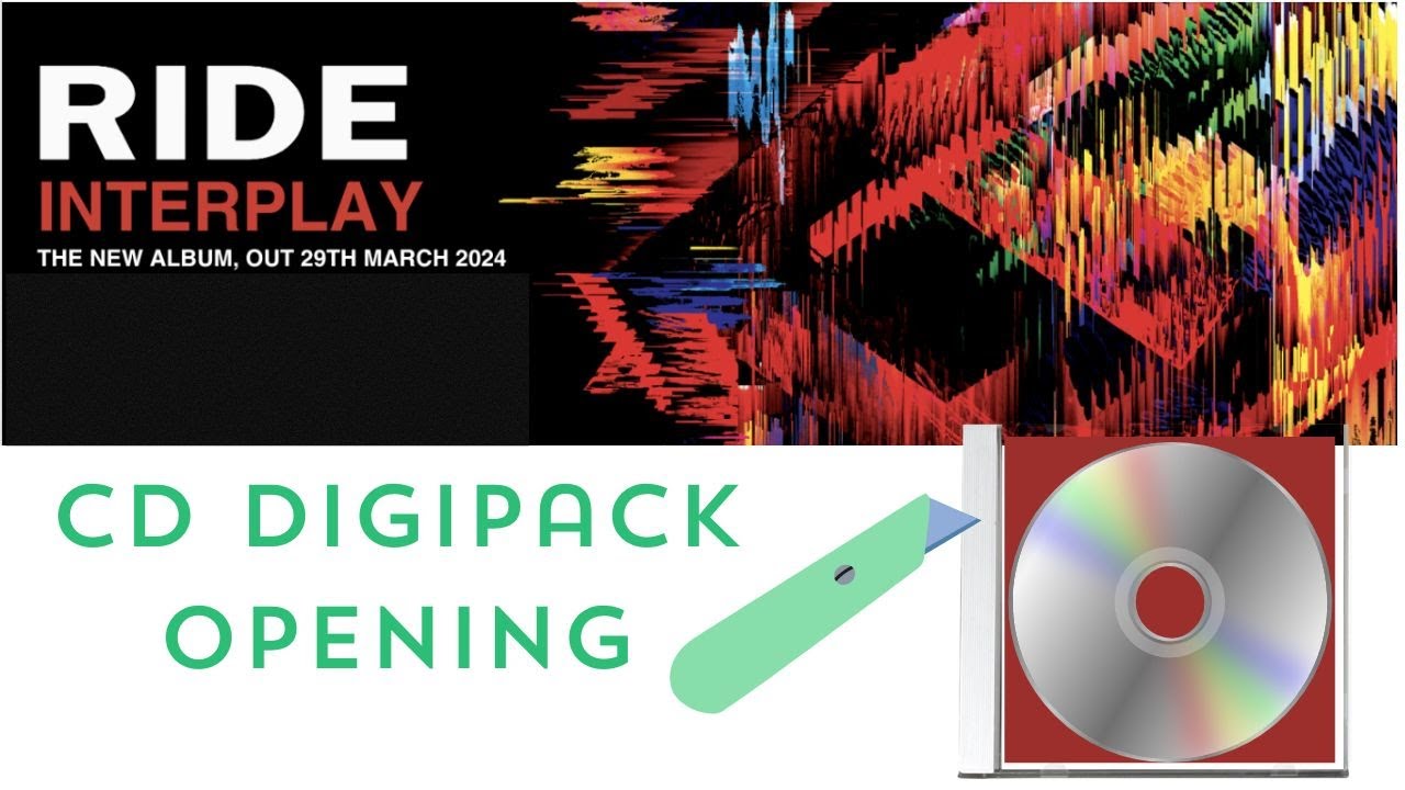 RIDE Interplay Digipak CD Opening #Ride #Shoegaze #UK - YouTube