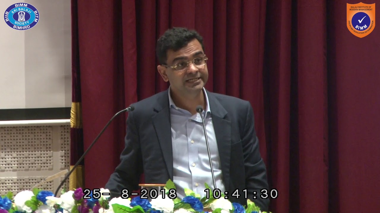Mr Paresh Parekh - Partner Ernst & Young @ Sri Balaji Society for 16th ...