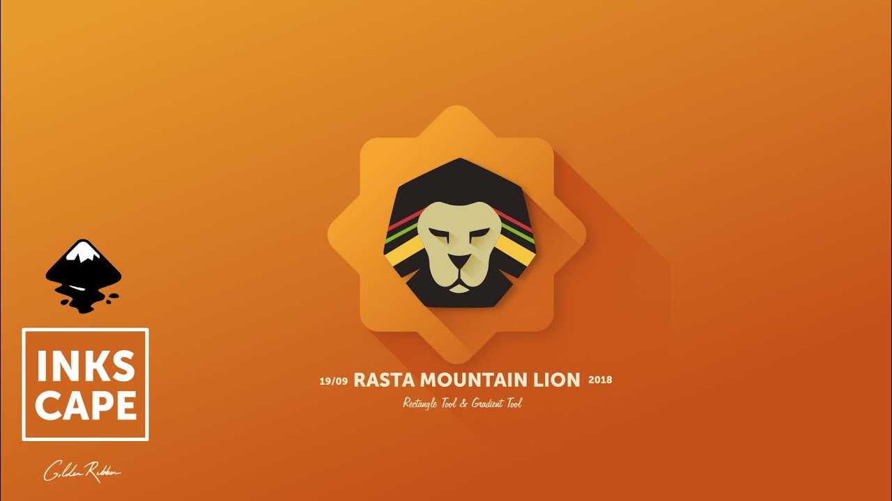 Inkscape Tutorial | Rasta Mountain Lion Icon - YouTube