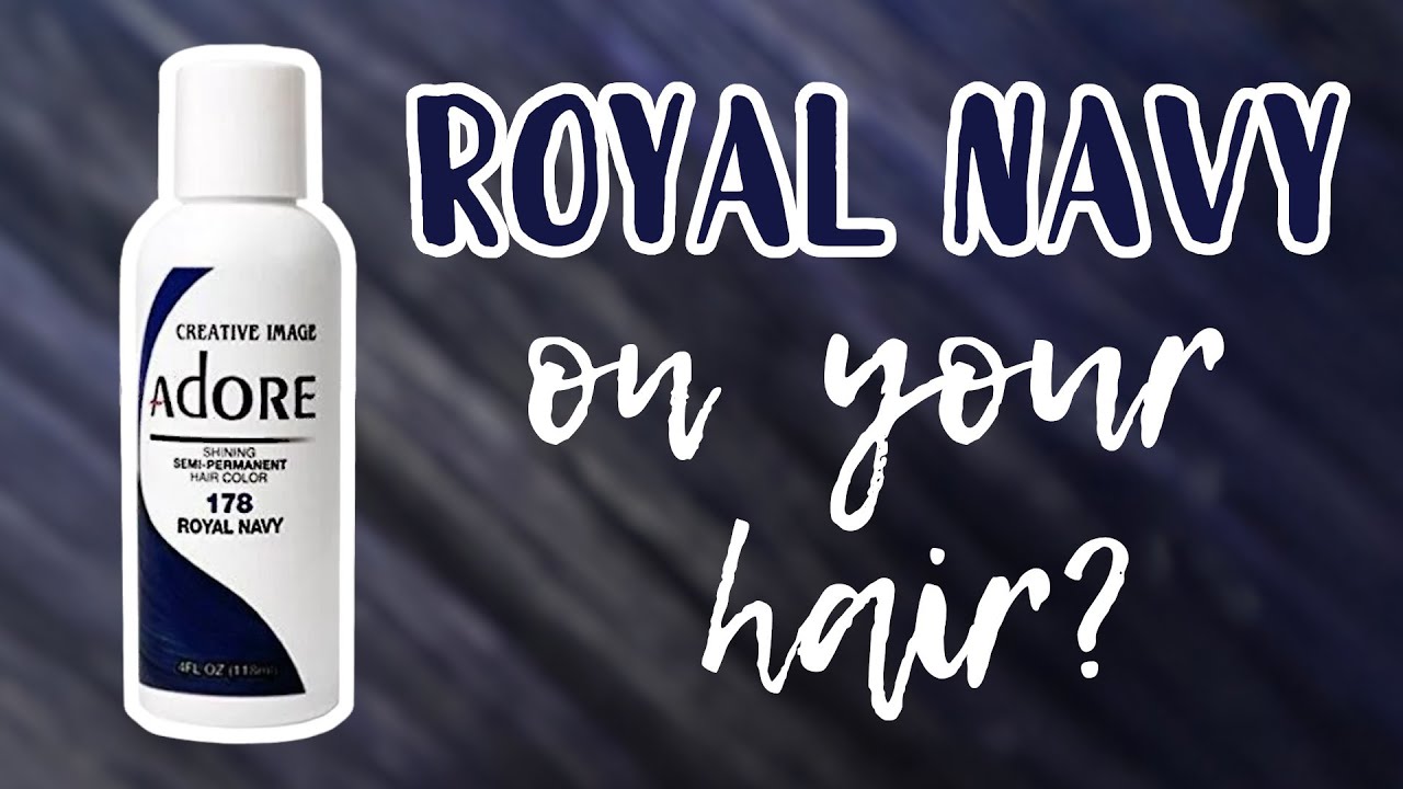 Adore ROYAL NAVY | Hair Swatches - YouTube