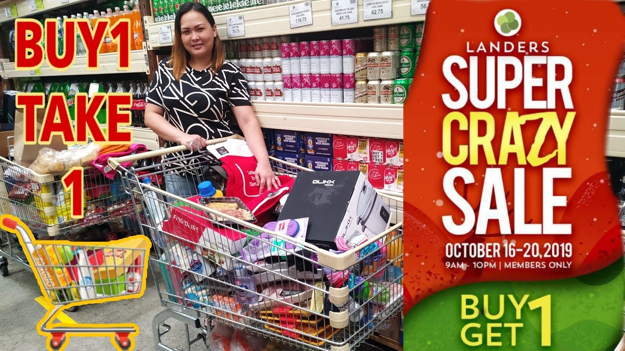 LANDERS SUPER CRAZY SALE DAMING BUY1 TAKE 1 OCTOBER 2019 - YouTube