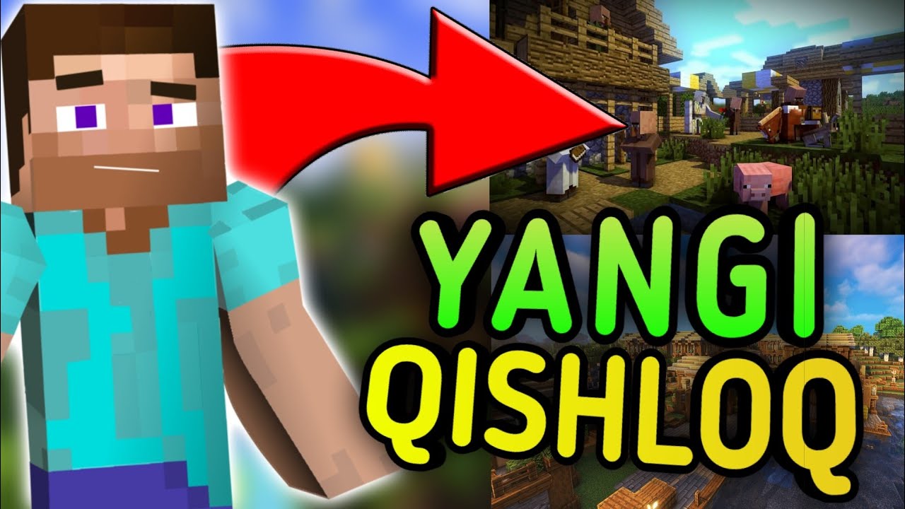 MINECRAFT // YANGI QISHLOQ // UZBEKCHA LETSPLAY #2 - YouTube