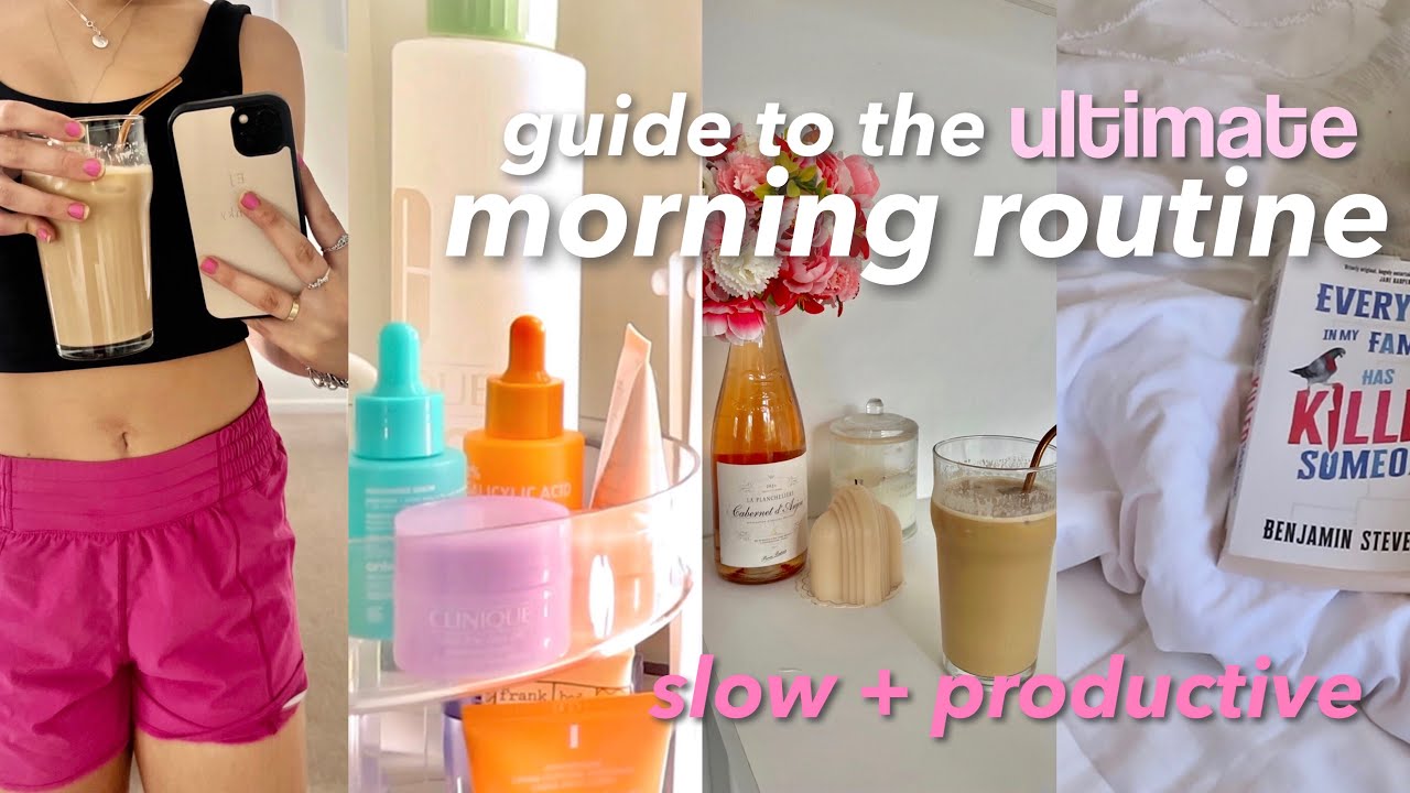 PRODUCTIVE MORNING ROUTINE ULTIMATE GUIDE *on holidays | healthy habits ...