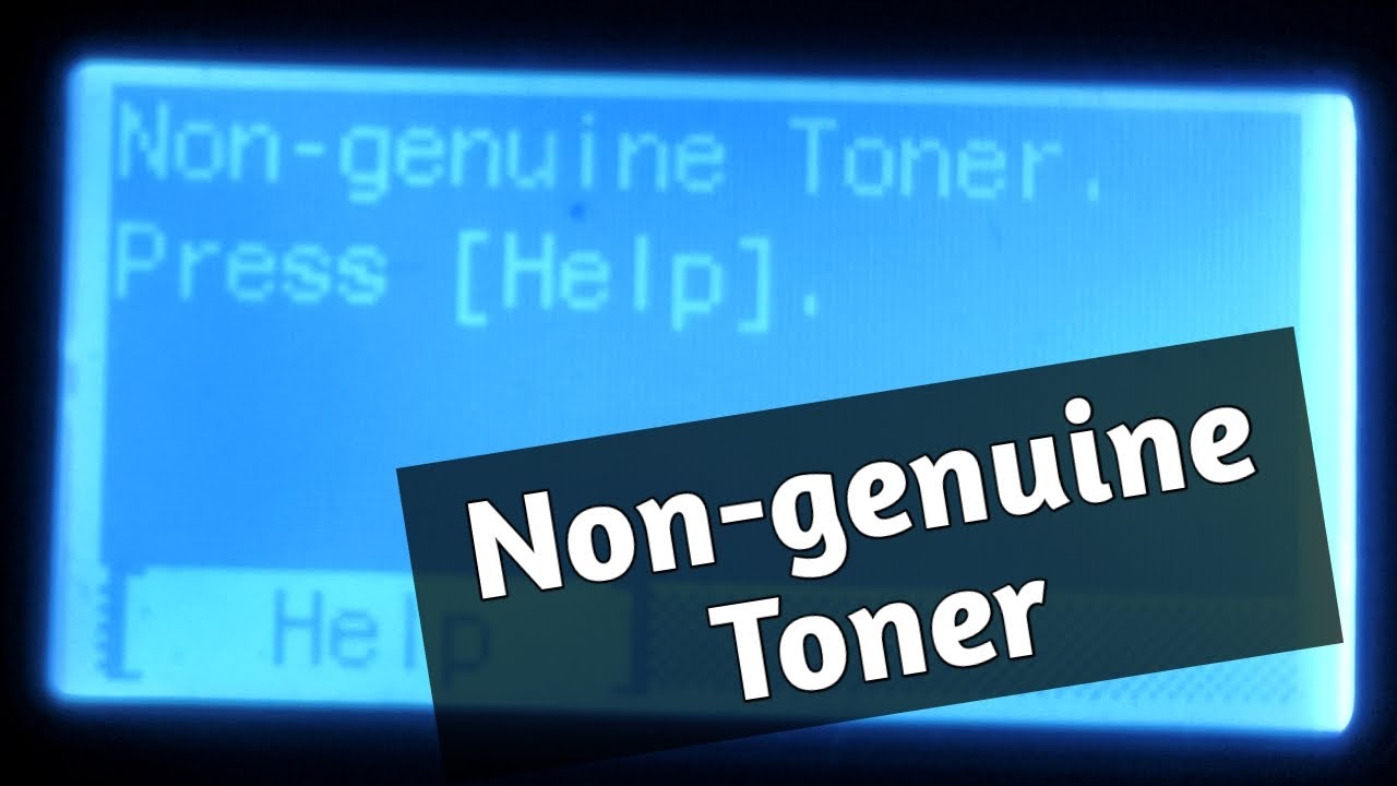 Kyocera Non-genuine Toner Problem Solve. - YouTube