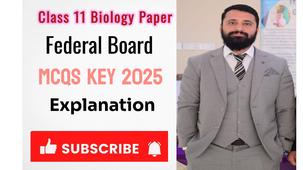 11th Class Biology Federal Board 2025 Paper Answer Key With ...