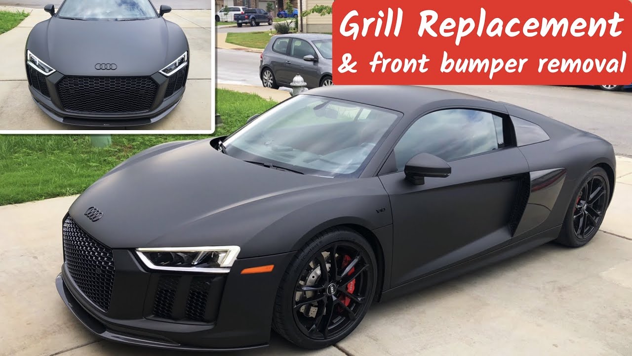How to: Replace Audi R8 Grill - YouTube