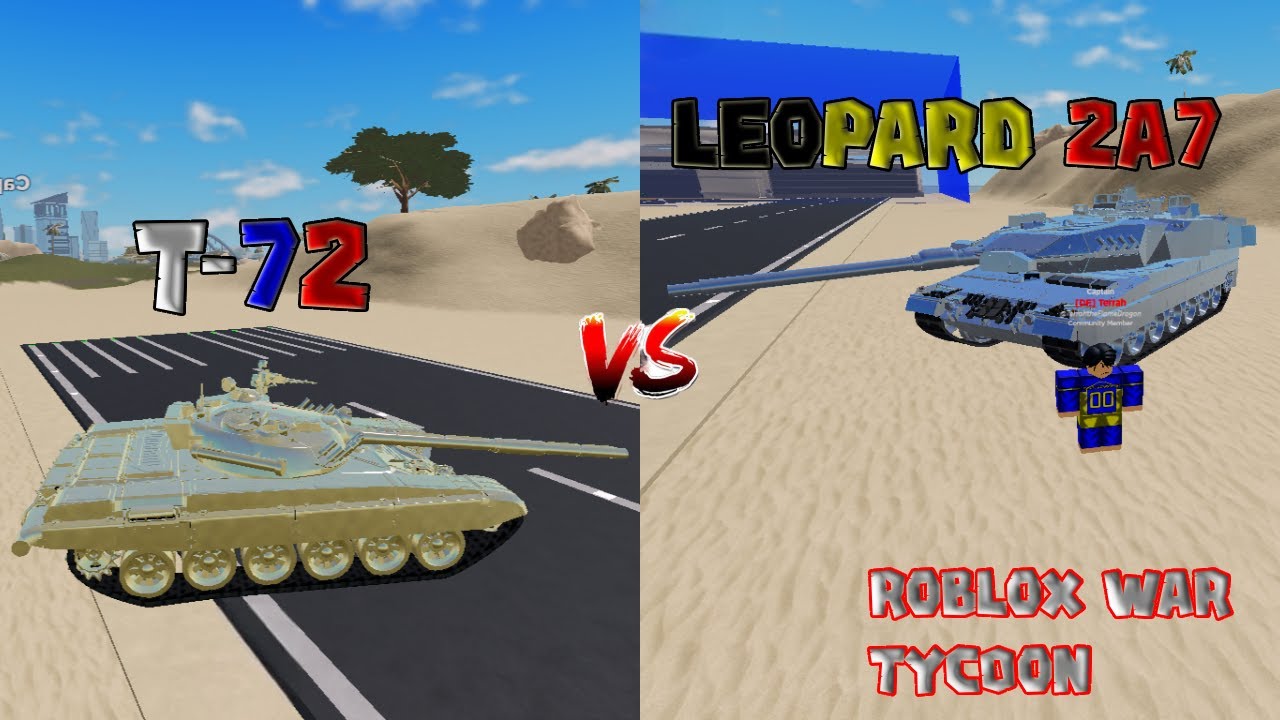 T-72 vs Leopard 2A7 in War Tycoon - YouTube