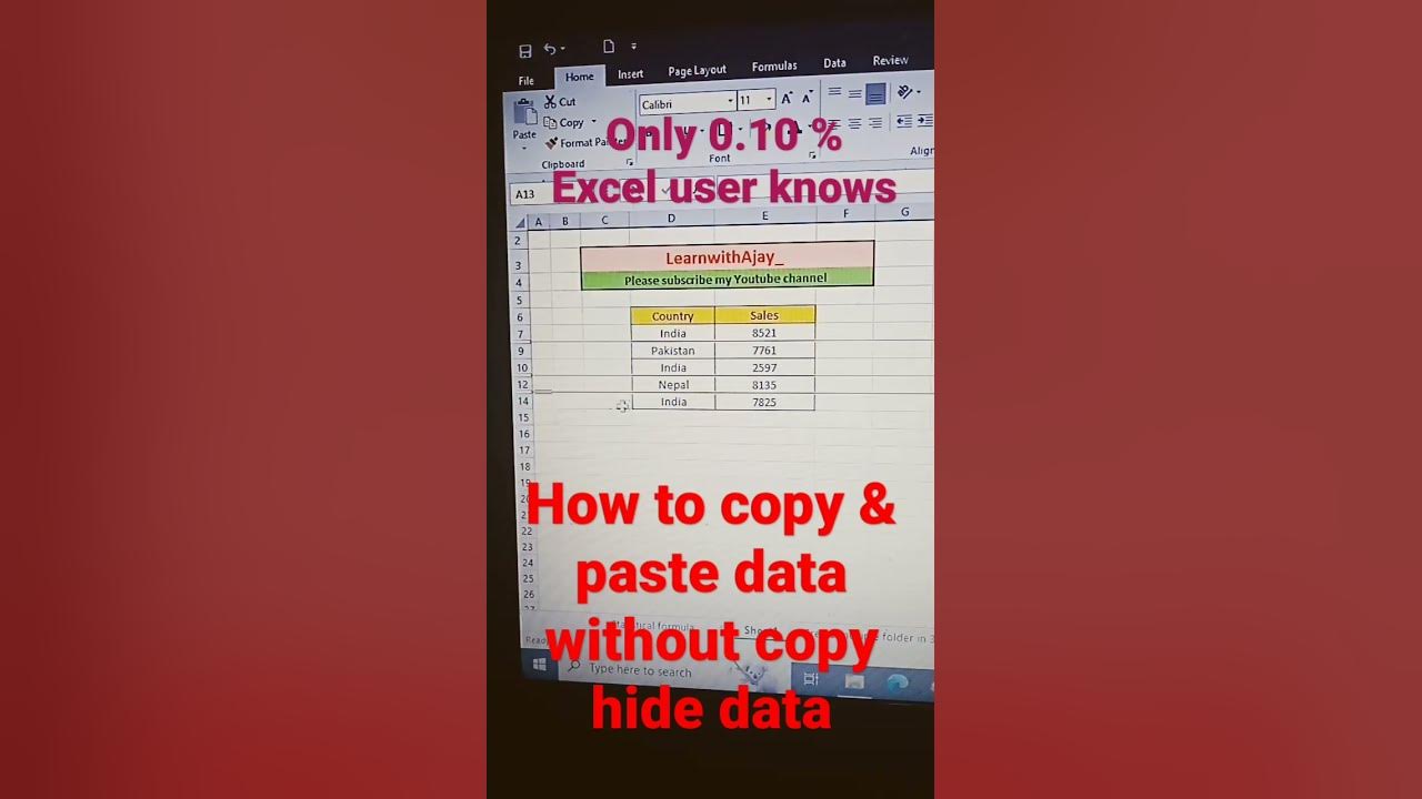 Excel Pro Trick Youtubeshorts Exceltricks Youtube Exceltips Viral Youtube