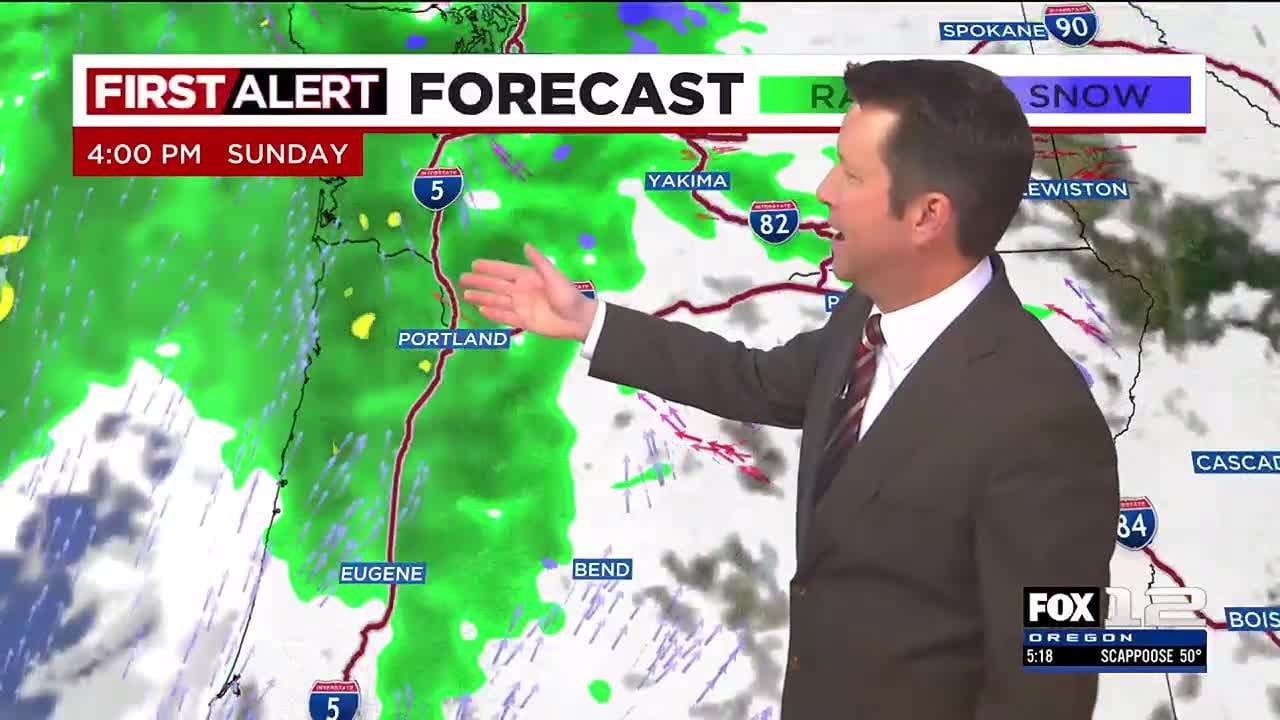 FOX 12 Oregon Friday evening weather forecast for Portland (11/8) - YouTube