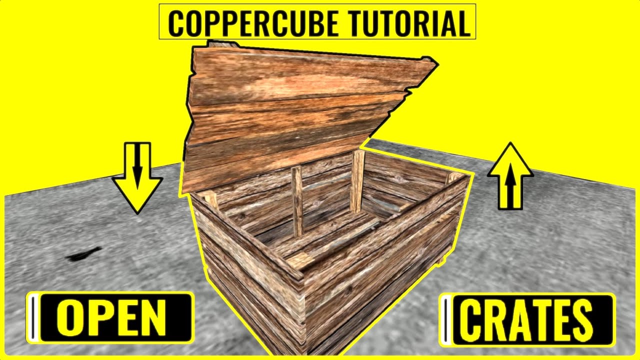 MOST BASTIC TUTORIAL EVER | OPEN AND CLOSE A DOOR / CRATE / LOCKS OR PASSWORDS IN COPPERCUBE 6 ...