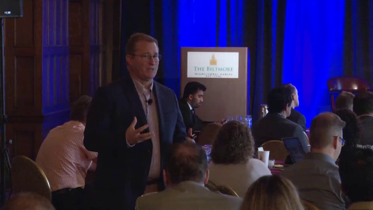 Brian Cobb from CVG delivering his presentation at the CX Travel and ...