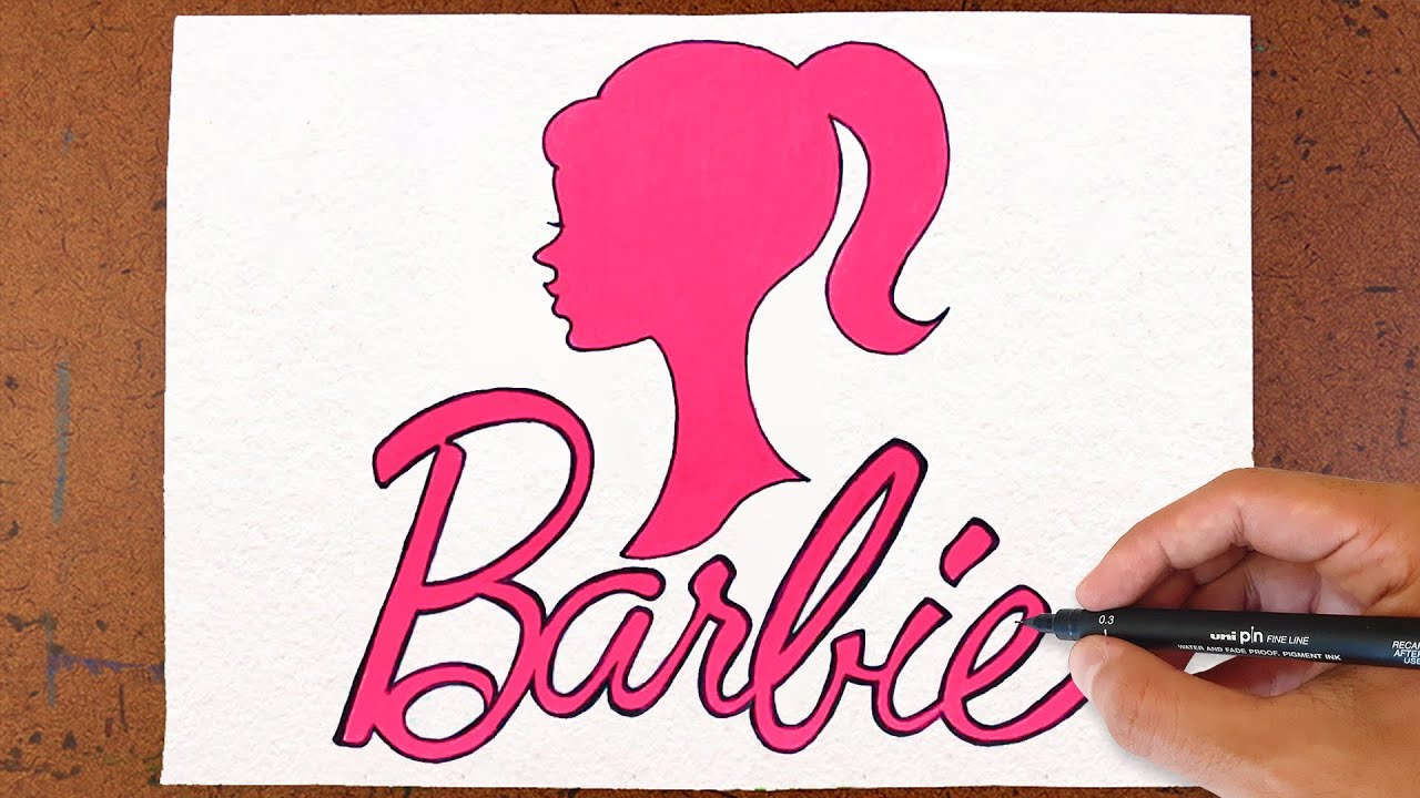 Como Desenhar a Logo da Barbie - YouTube