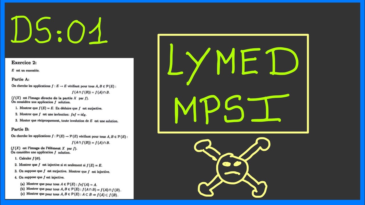 Live correction ds01 lymed mpsi mathématiques exercice 2 - YouTube