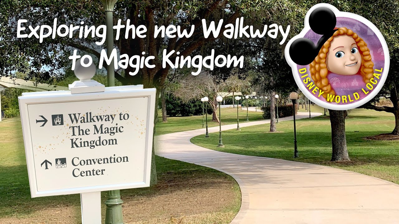 Exploring the NEW Walkway to Magic Kingdom - YouTube