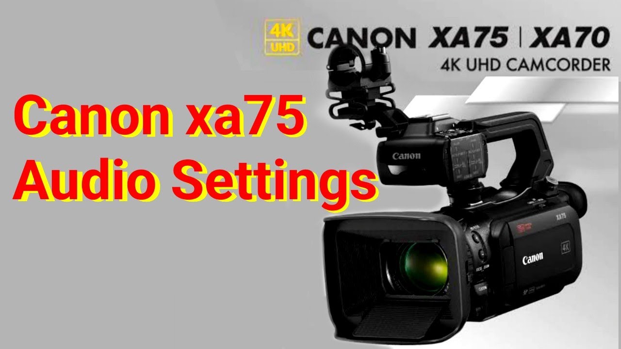 Canon xa75 Audio Settings | How to setup Canon xa75 audio | Audio ...