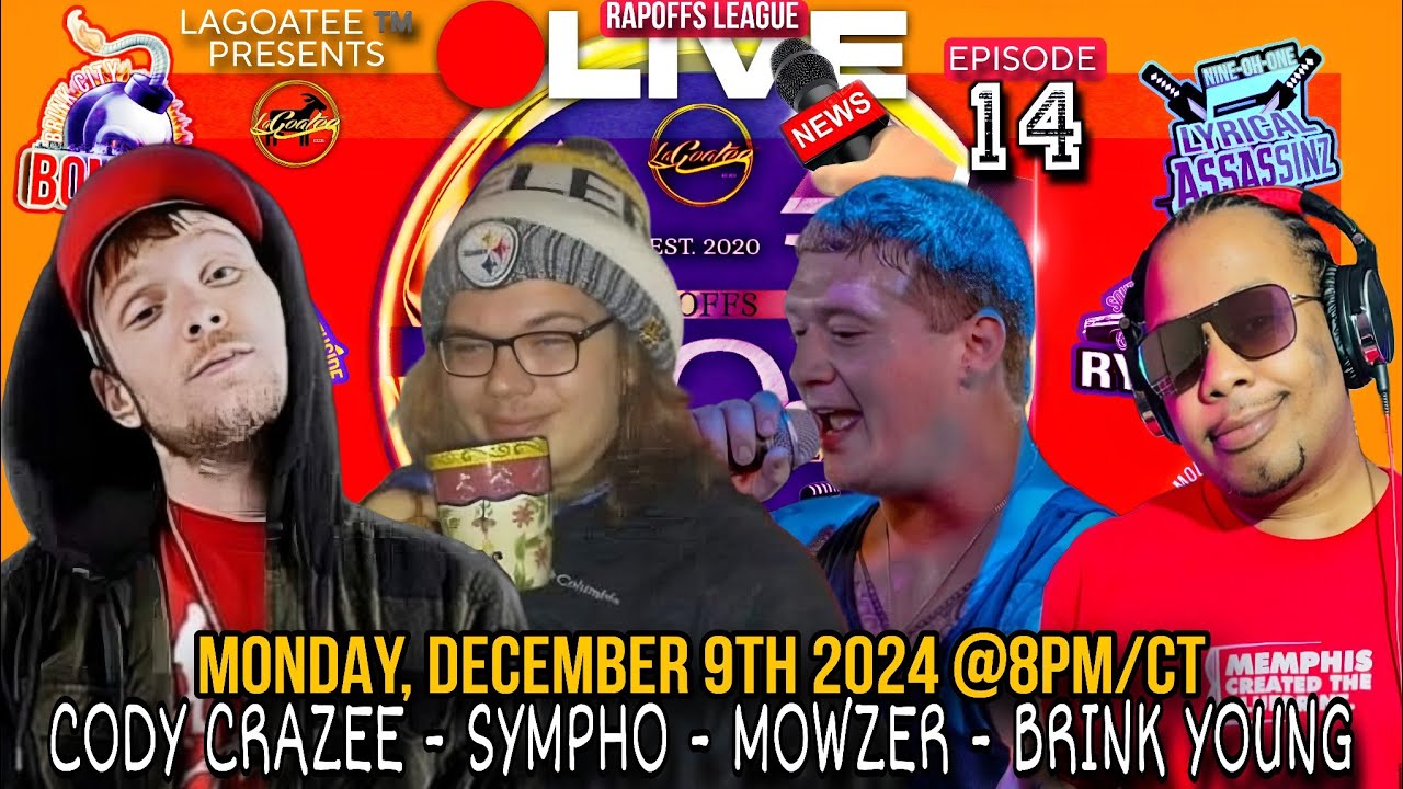 RapOffs League Live News E.14 w/Cody CraZee,Sympho,Mowzer & Brink Young ...