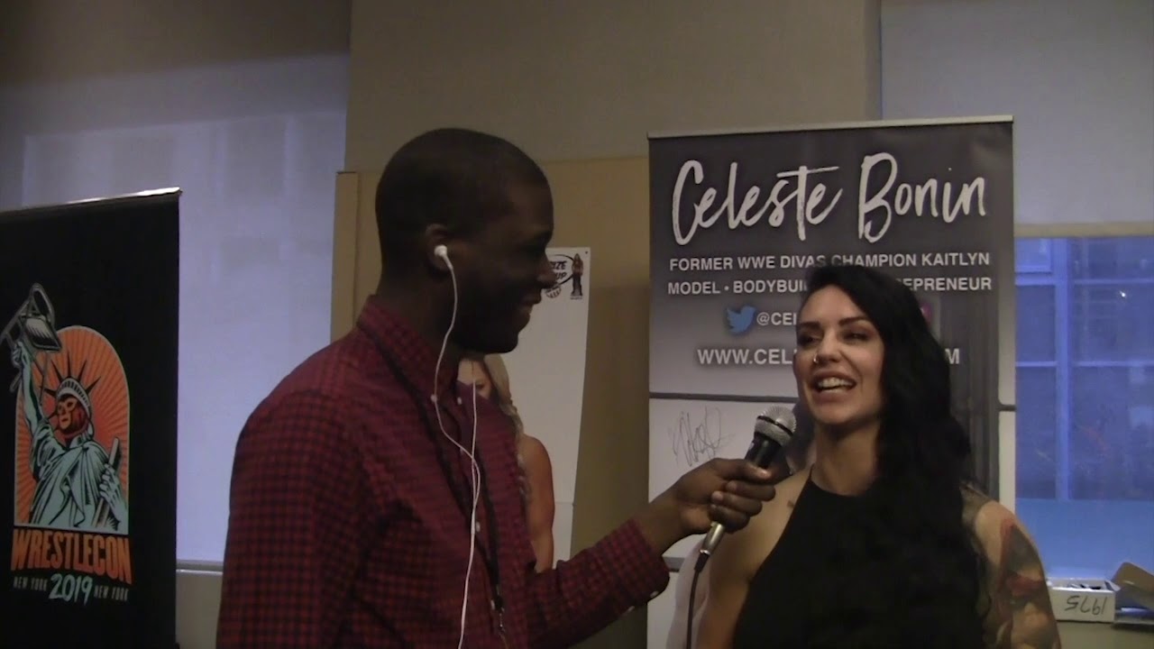 Wrestlecon 2019-Celeste Bonin (Kaitlyn) Interview - YouTube