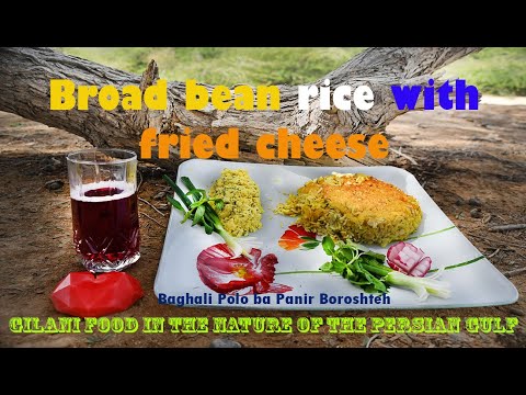 From North to South, Broad bean rice Recipe with Gilani Fried Cheese in ...