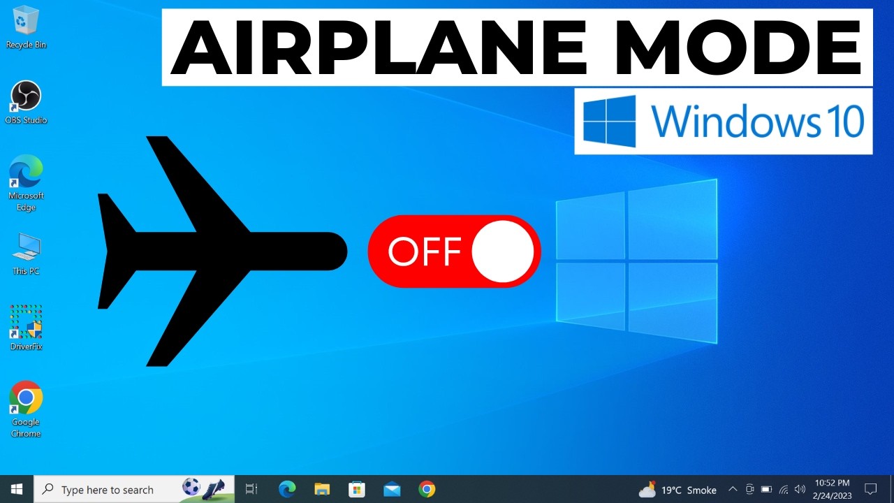 How to Turn Off Airplane Mode on Windows 10 2024 - YouTube