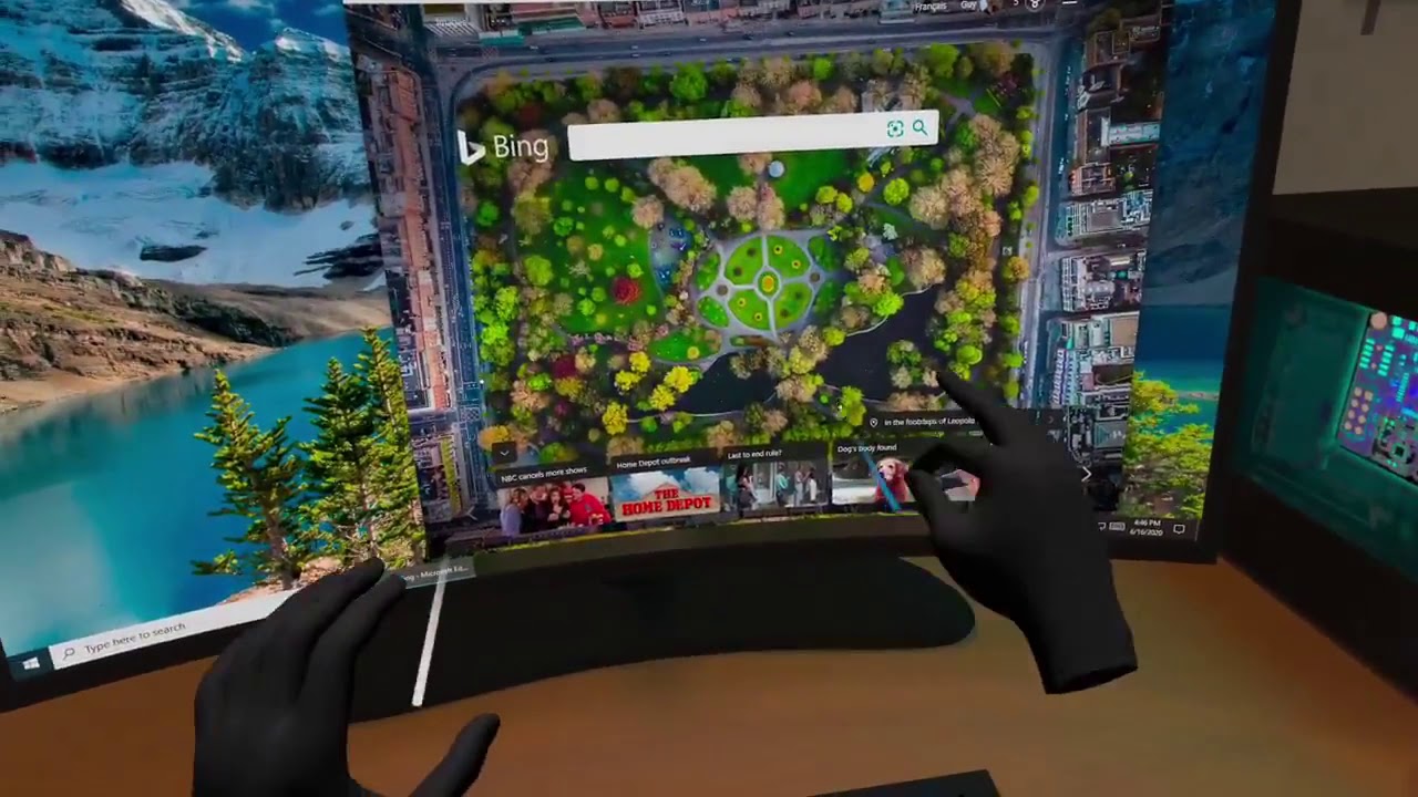 Virtual Desktop Handtracking Demo - YouTube
