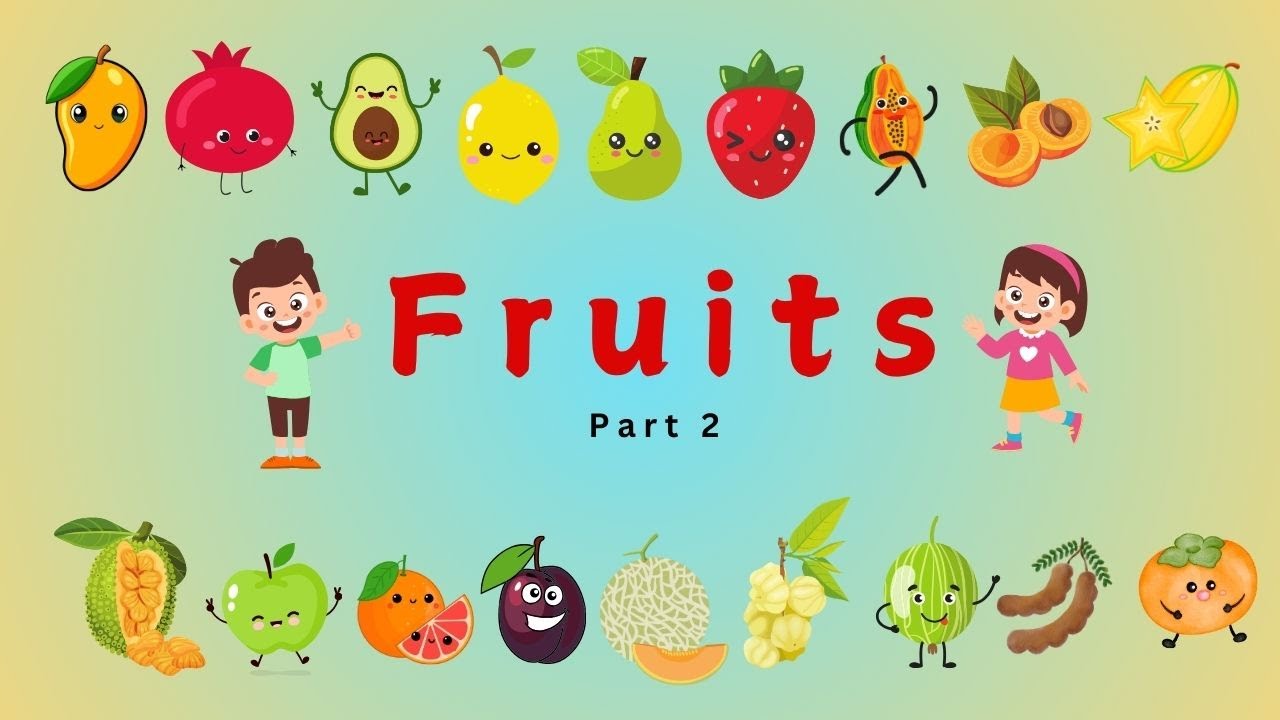 FRUITS NAME for Toddlers |First Words for Babies | Learning Videos for ...