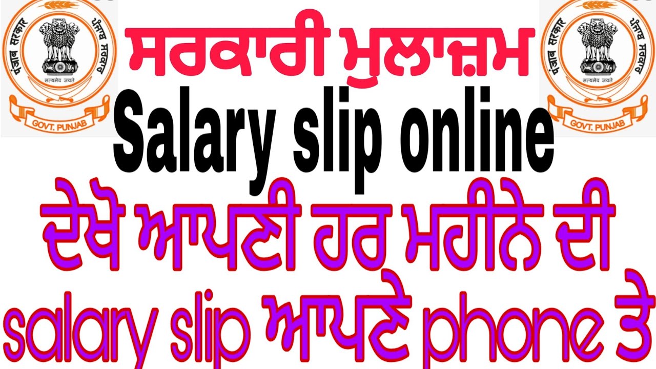 How To Download Salary Statment Online L Punjab Govt Employee Pay Slip how-to-download-salary-statment-online-l-punjab-govt-employee-pay-slip