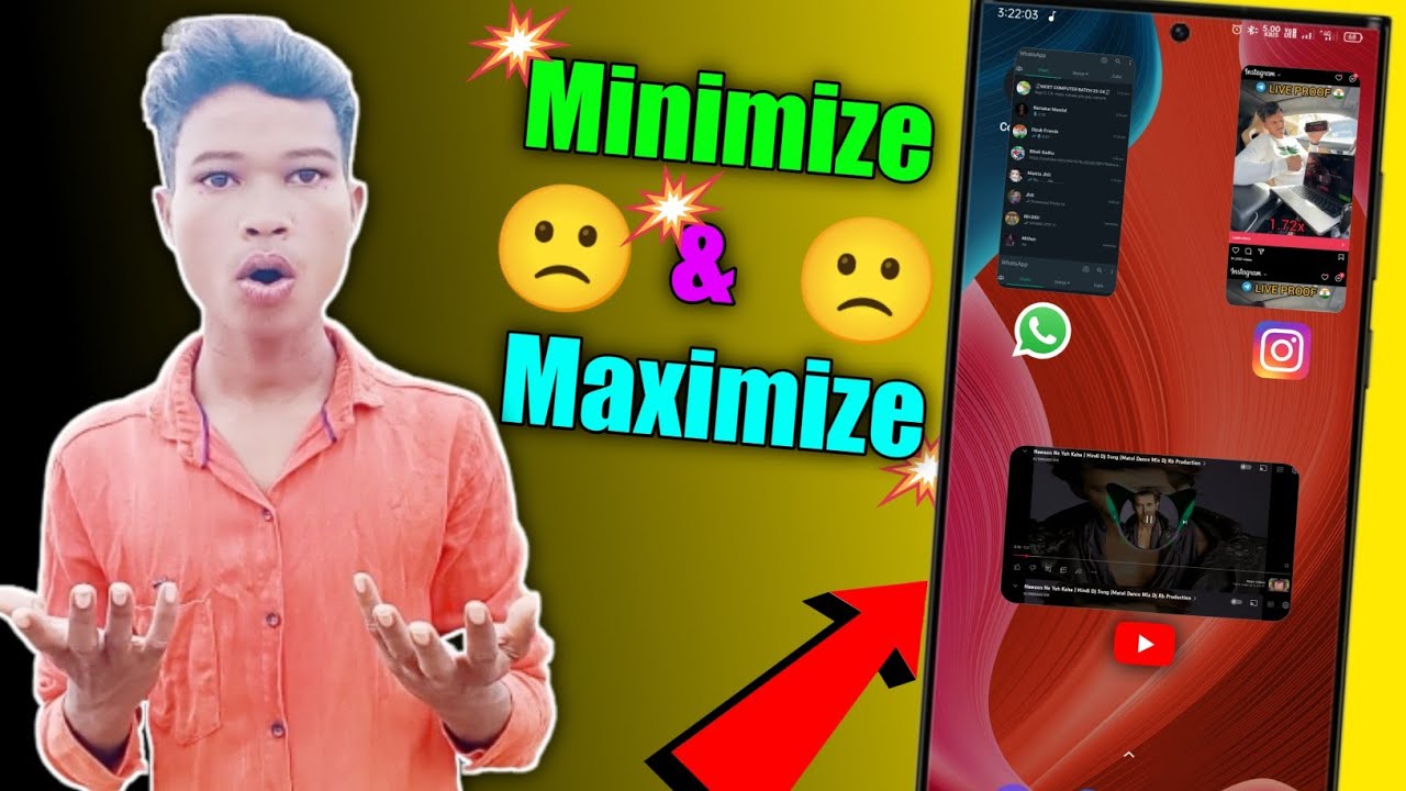 Mobile Ki App Screen Ko Minimise Kaise Kare || How To Minimize ...