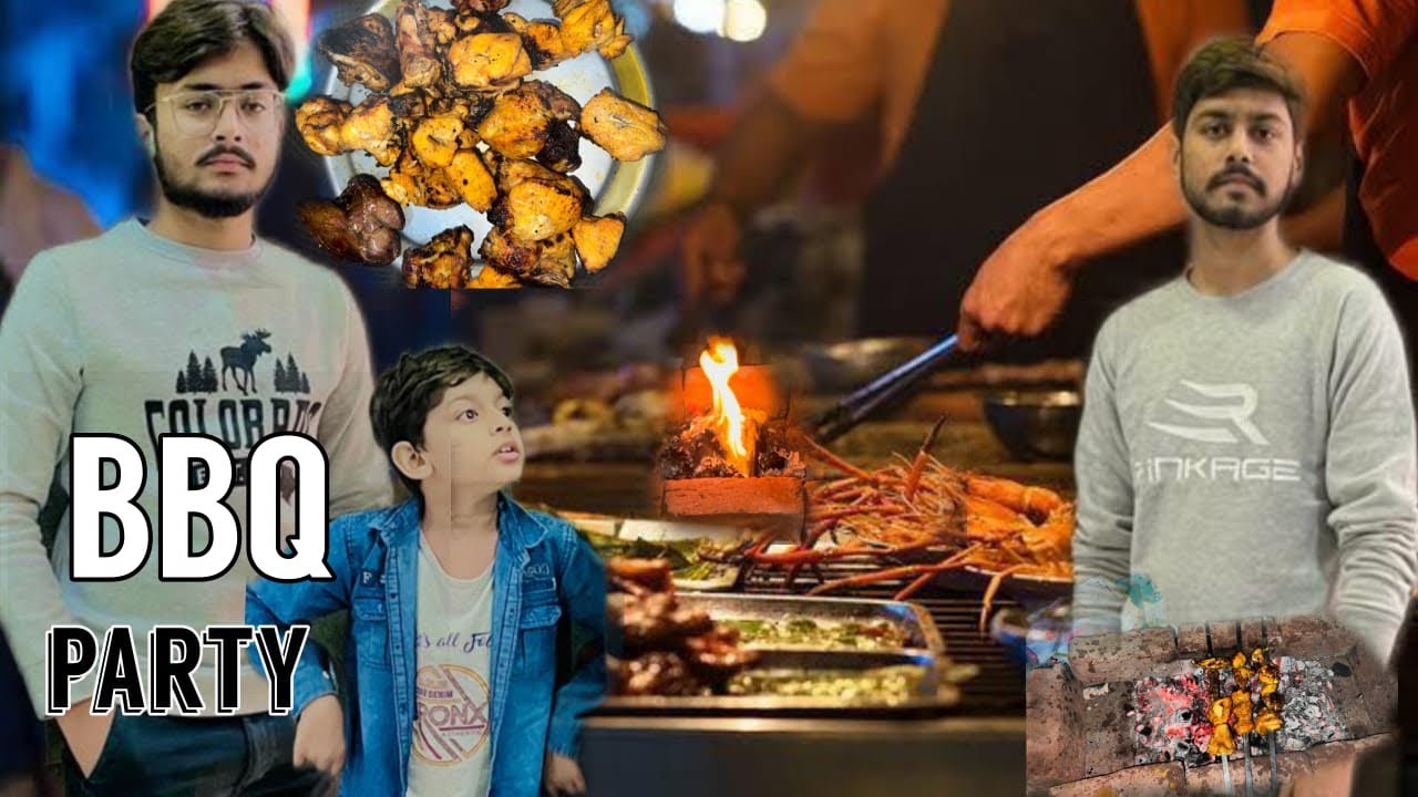 Night BBQ 🍗 party with family || Abu bakar N vlogs - YouTube