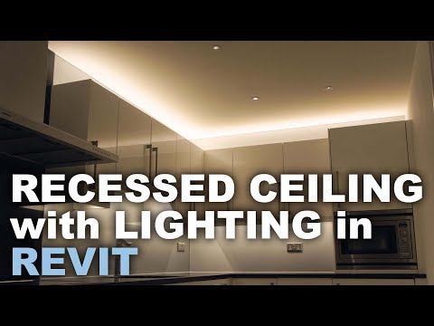 Recessed Ceiling with Light in Revit * Light Tutorial *