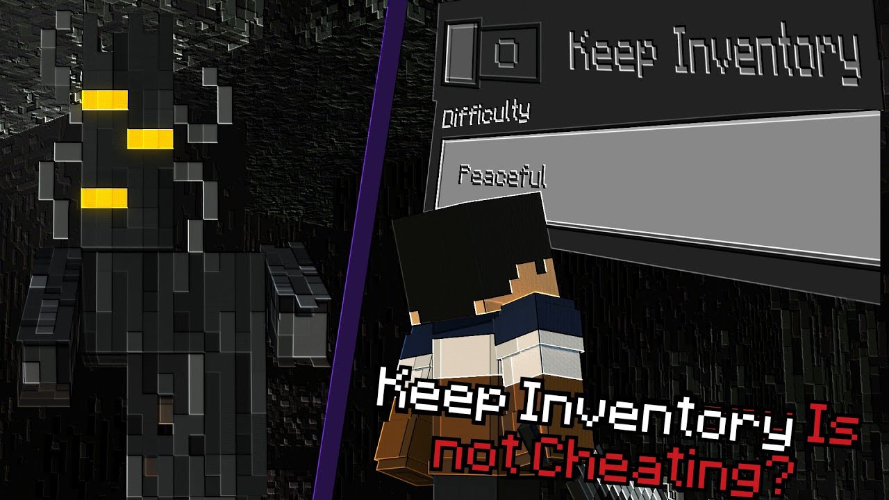 KEEP INVENTORY IS NOT CHEATING IN PEACEFUL DIFFICULTY, Beta Minecraft 1 ...