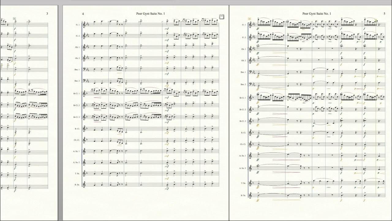 Peer Gynt Suite No. 1 - I. Morning Mood Arranged for Woodwind Choir ...