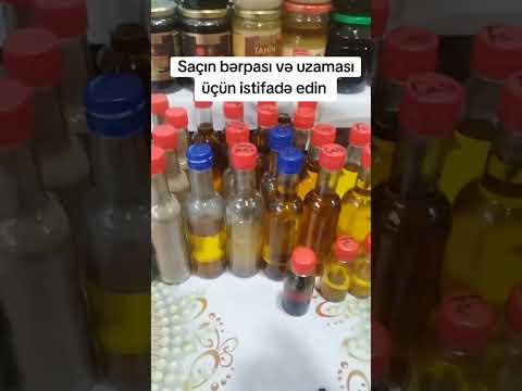 Gənəgərçək yağı saçların müalicəsi üçün istifadə edin